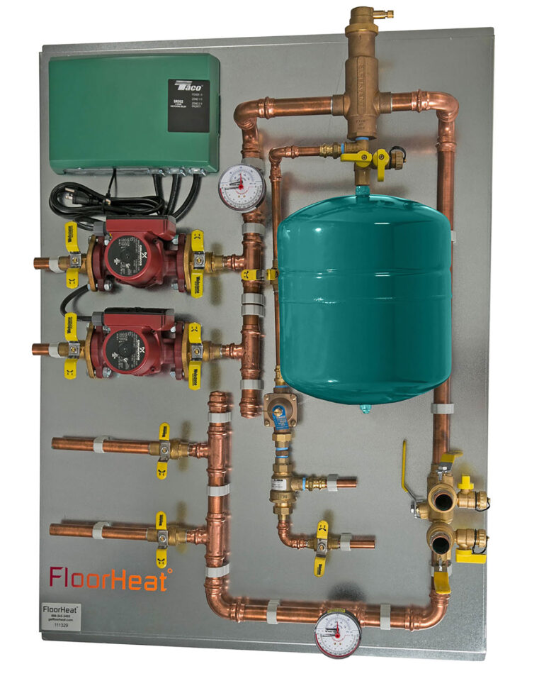Preassembled 2-Zone Radiant Heat Distribution/Control Panel System ...