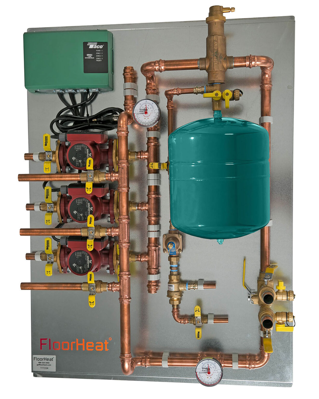 Preassembled 3-Zone Radiant Heat Distribution/Control Panel System ...